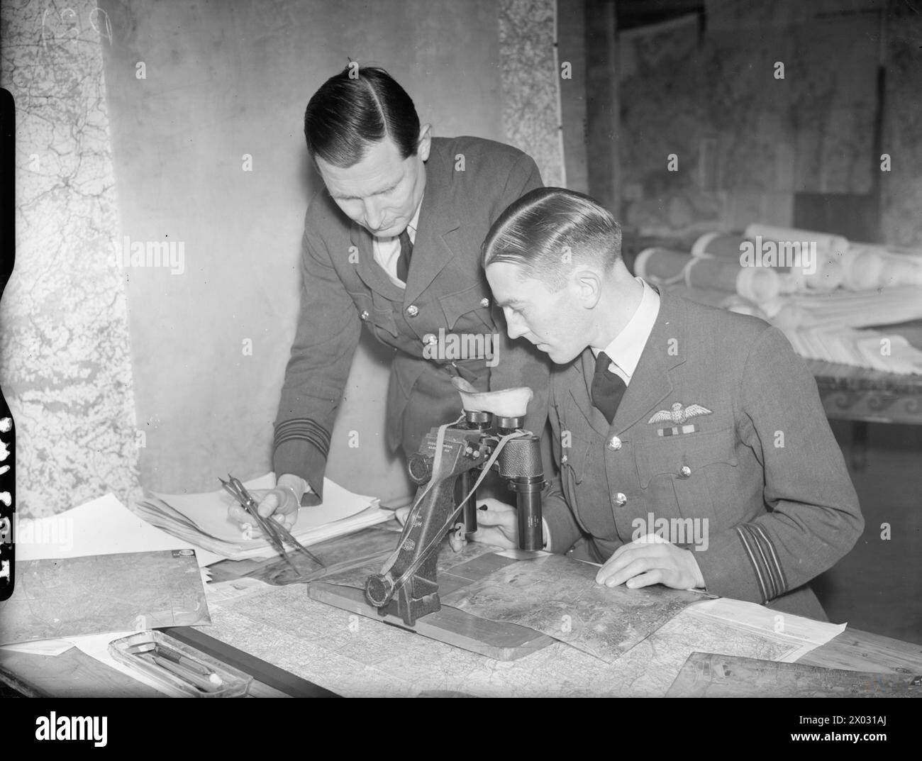 In 1939-1940 at Rheims, two RAF Intelligence Officers, Squadron Leaders ...
