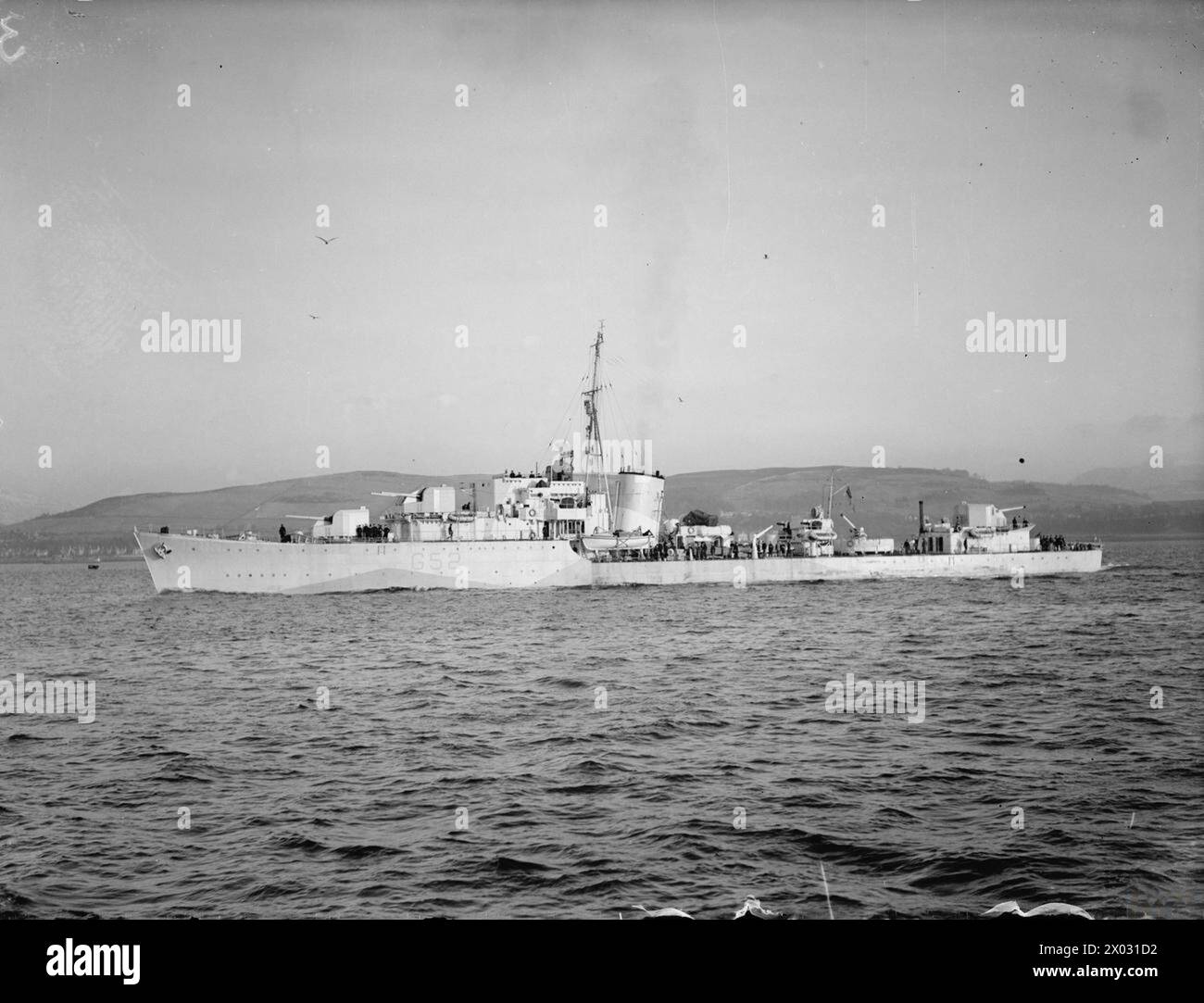 HMS MATCHLESS, BRITISH M CLASS DESTROYER. 21 FEBRUARY 1942, RIVER CLYDE ...