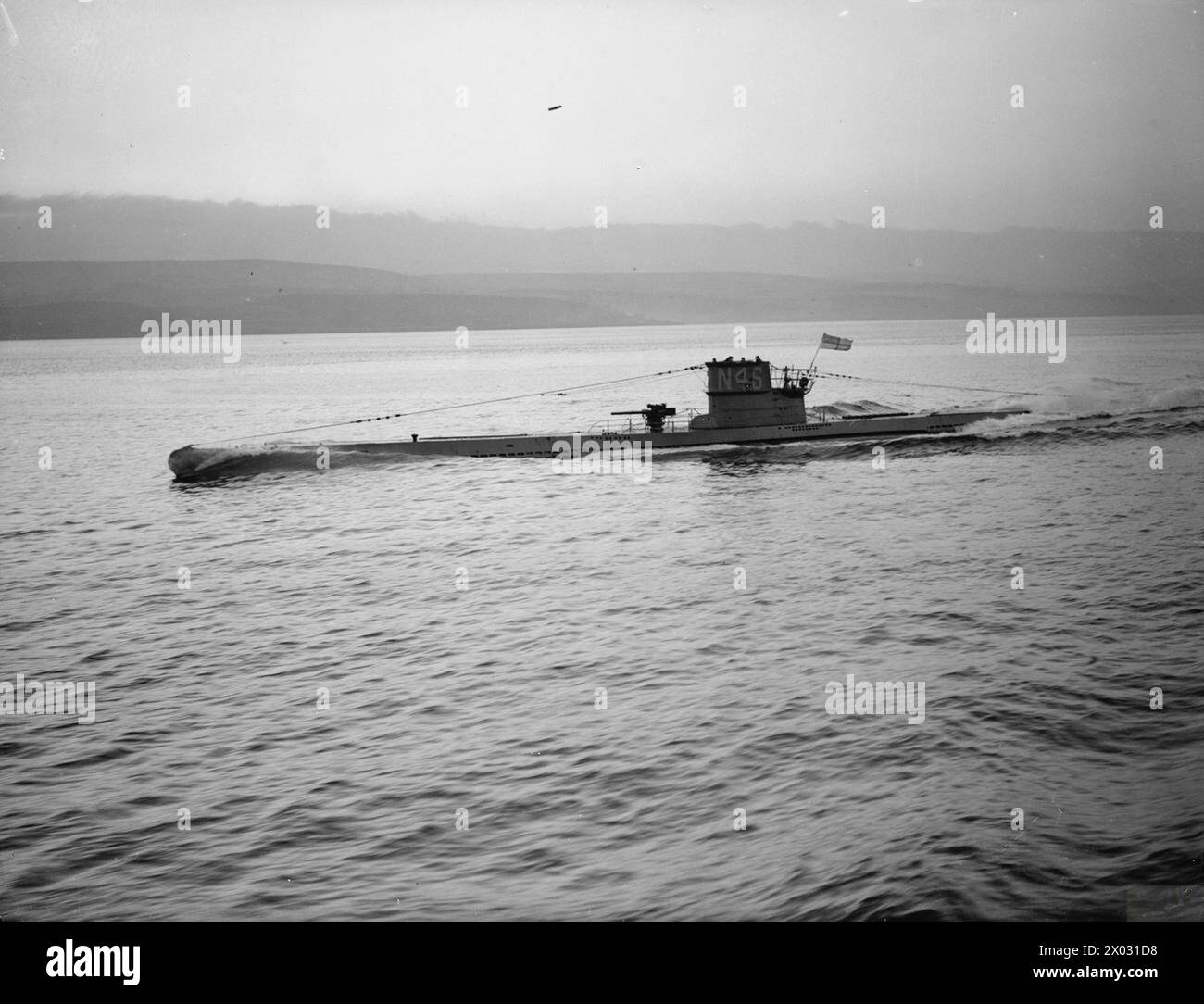 EX-U-BOAT NOW FLIES WHITE ENSIGN. 19 TO 21 FEBRUARY 1942, IN THE CLYDE ...