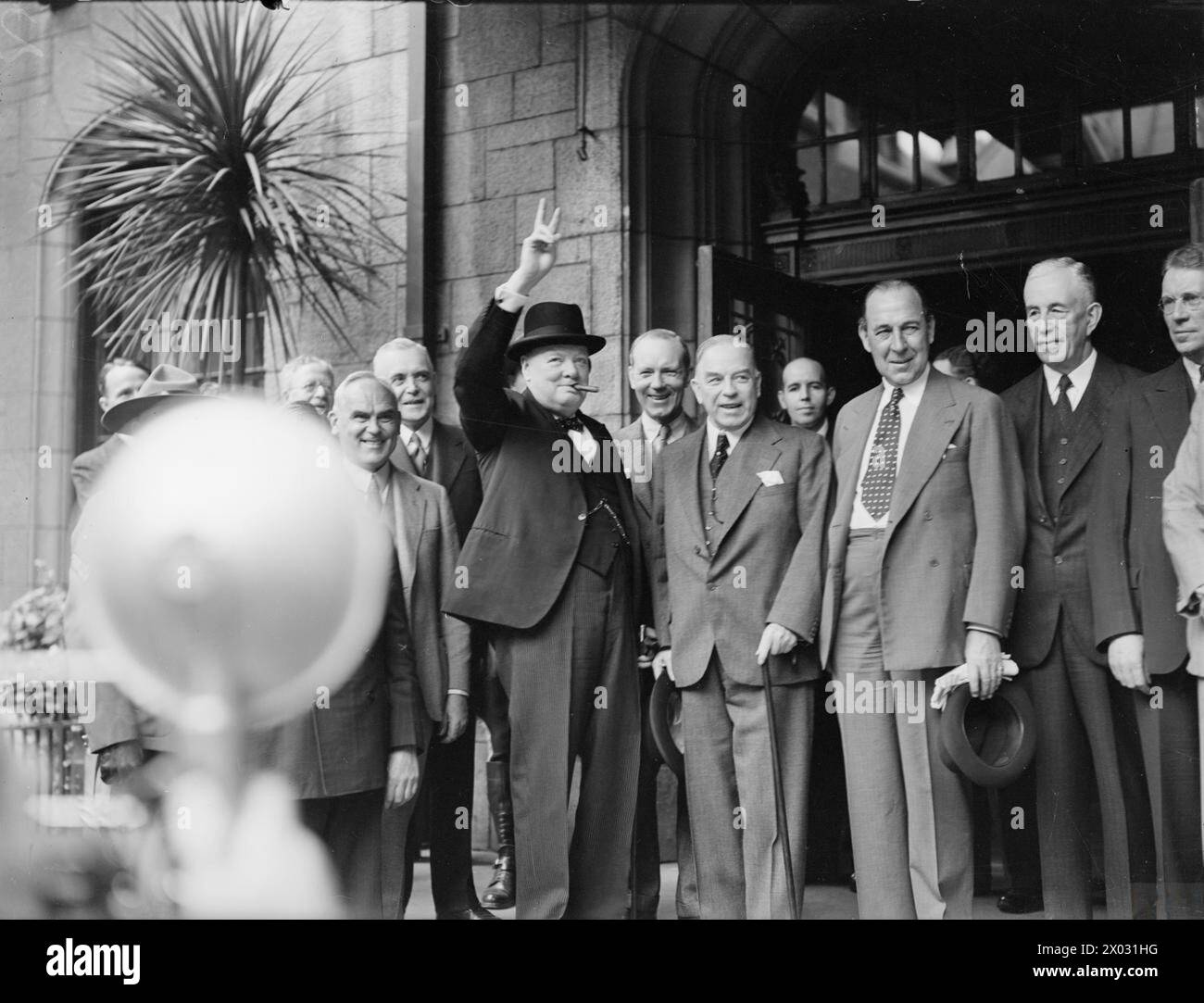 On 3 August 1943 at Hotel Frontenac, Quebec, Mr. Winston Churchill met ...