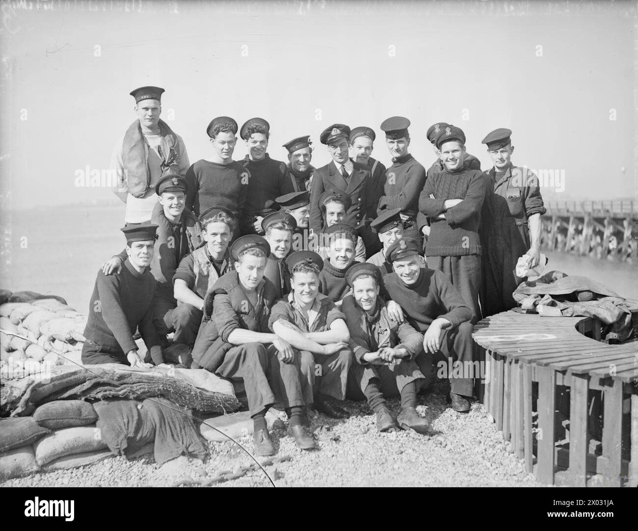 THEY FOUGHT A GERMAN CONVOY. 21 APRIL 1943, FELIXSTOWE. ONE SMALL ...