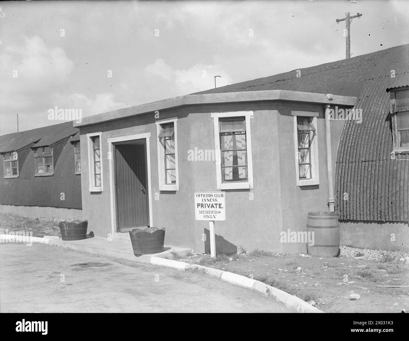 HOME FLEET AMENITIES, JULY 1944, SCAPA FLOW. - Exterior of the Officers ...