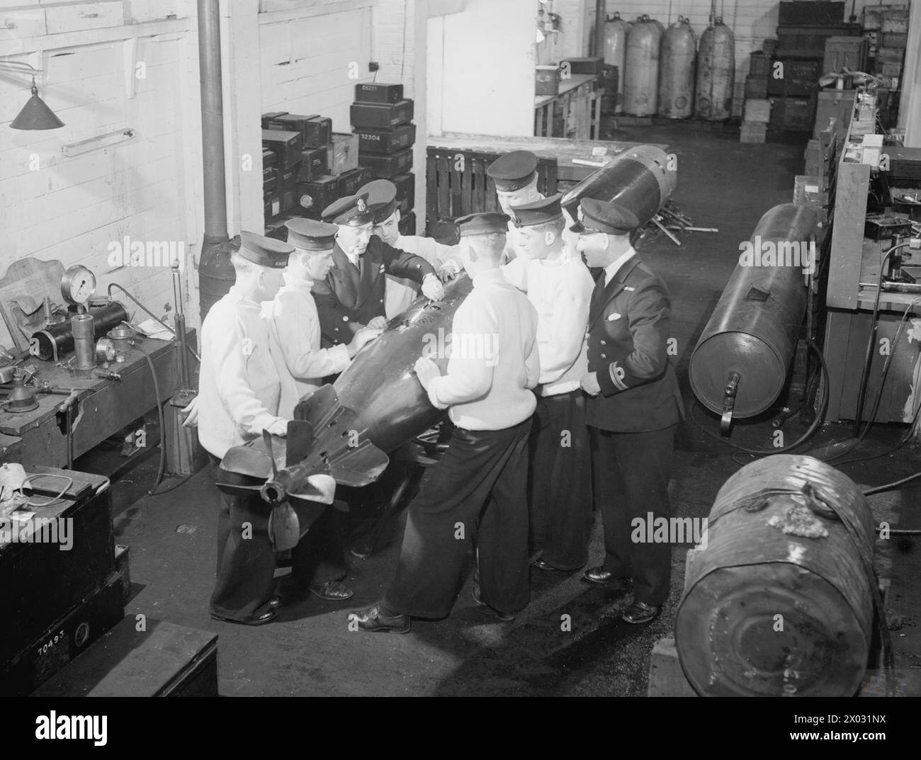 On 16 June 1942 at Blyth, British submarine service torpedomen received ...