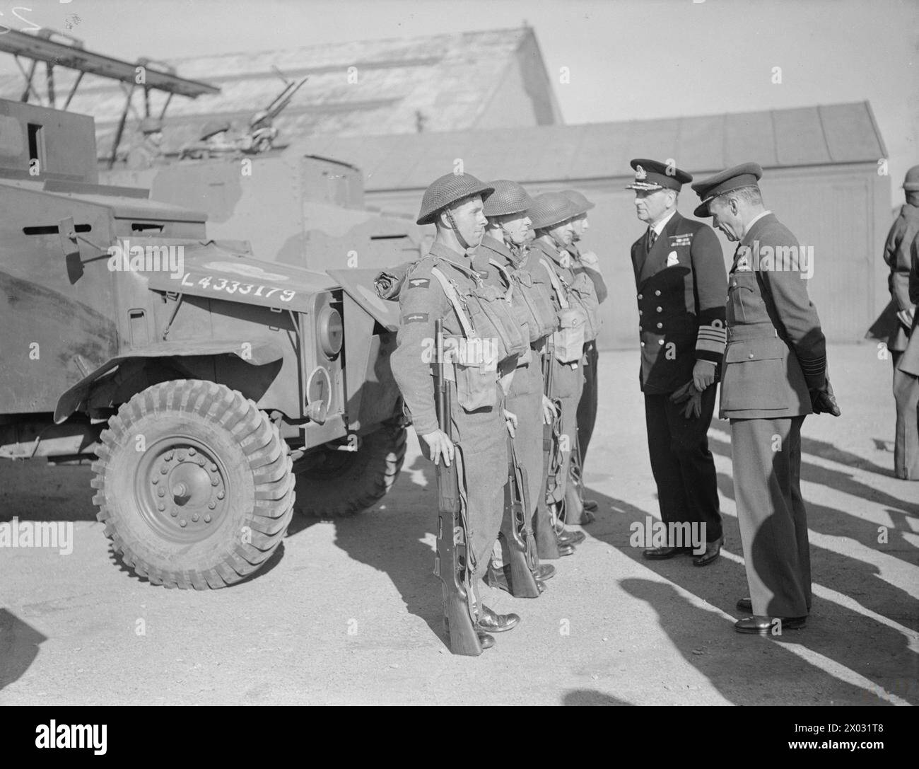 ADMIRAL SIR PERCY NOBLE'S VISIT OF INSPECTION TO JURBY RAF STATION.11 ...