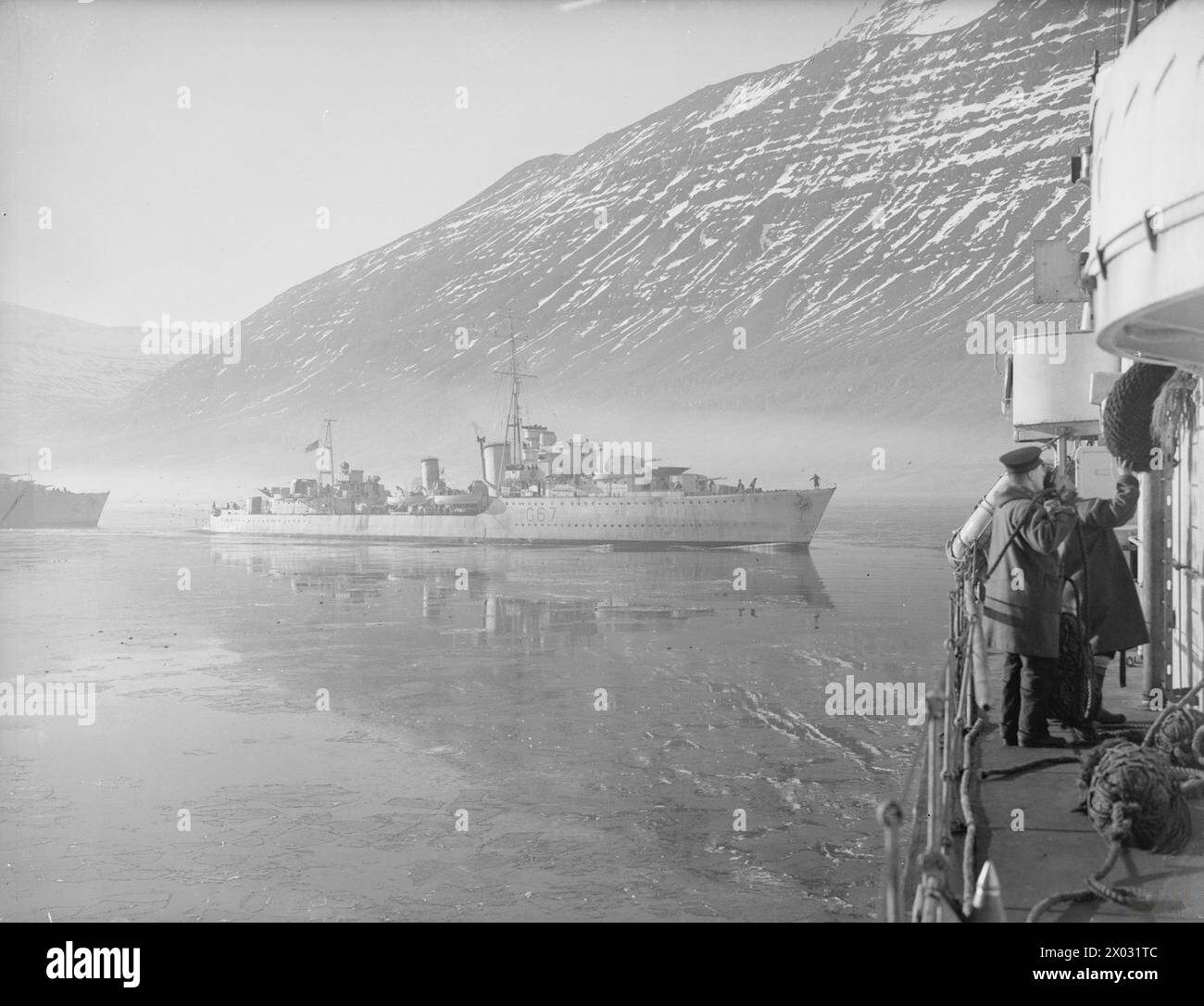 ON BOARD HMS ESKIMO. FEBRUARY 1942, ON BOARD THE TRIBAL CLASS DESTROYER AT HVALFJORD, ICELAND ...