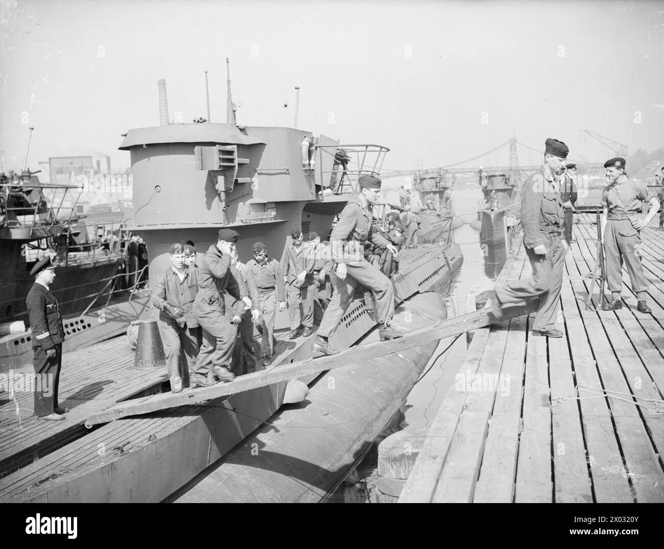 U-BOATS SURRENDER AT WILHELMSHAVEN. 13 MAY 1945, WILHELMSHAVEN, FORMAL ...
