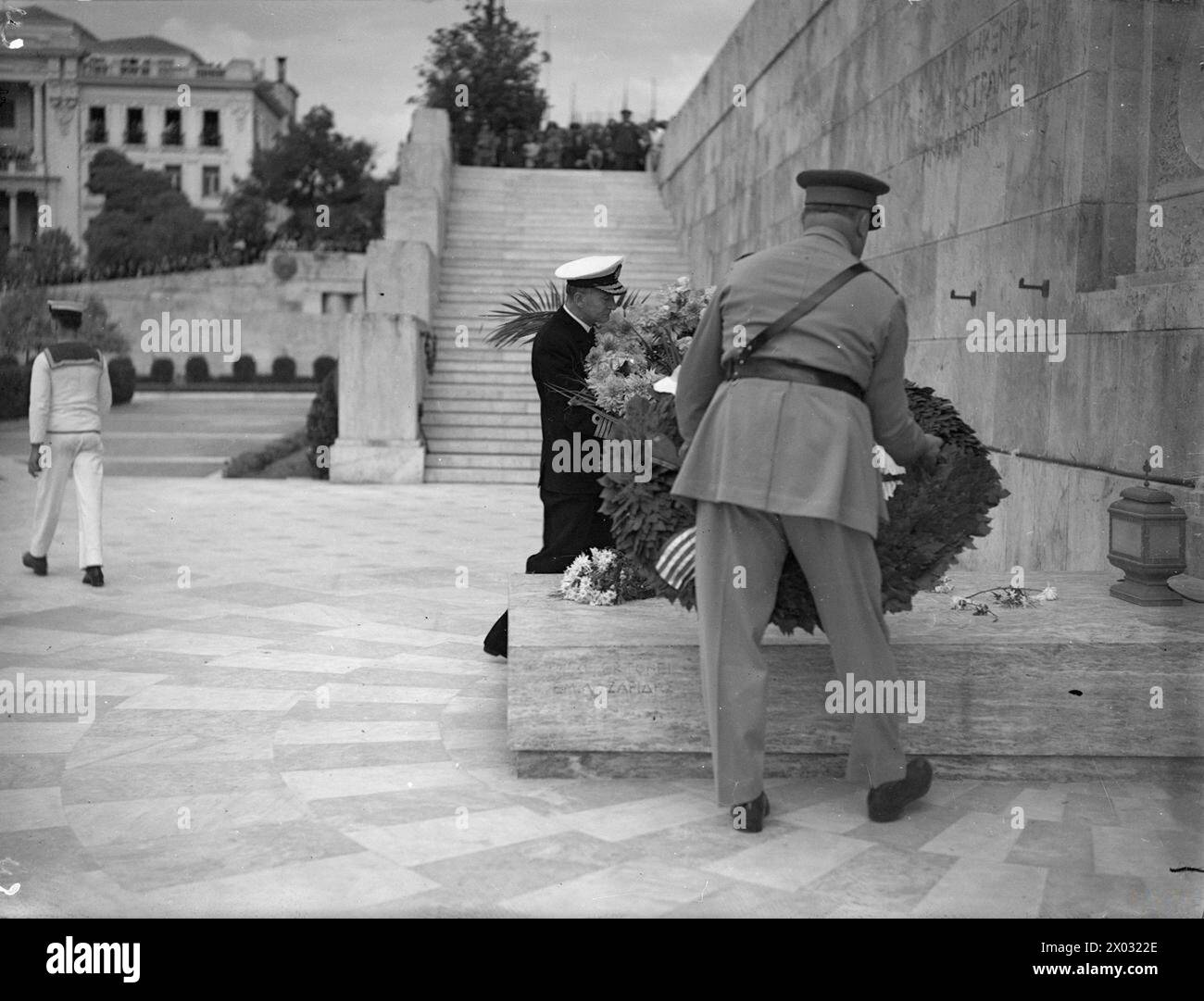 C IN C MEDITERRANEAN VISITS ATHENS. 26 OCTOBER 1944, ATHENS. ADMIRAL ...