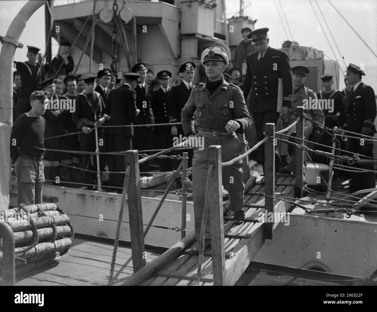 On 20 April 1944 in Greenock, U-boat prisoners from U448, sunk by HMS ...