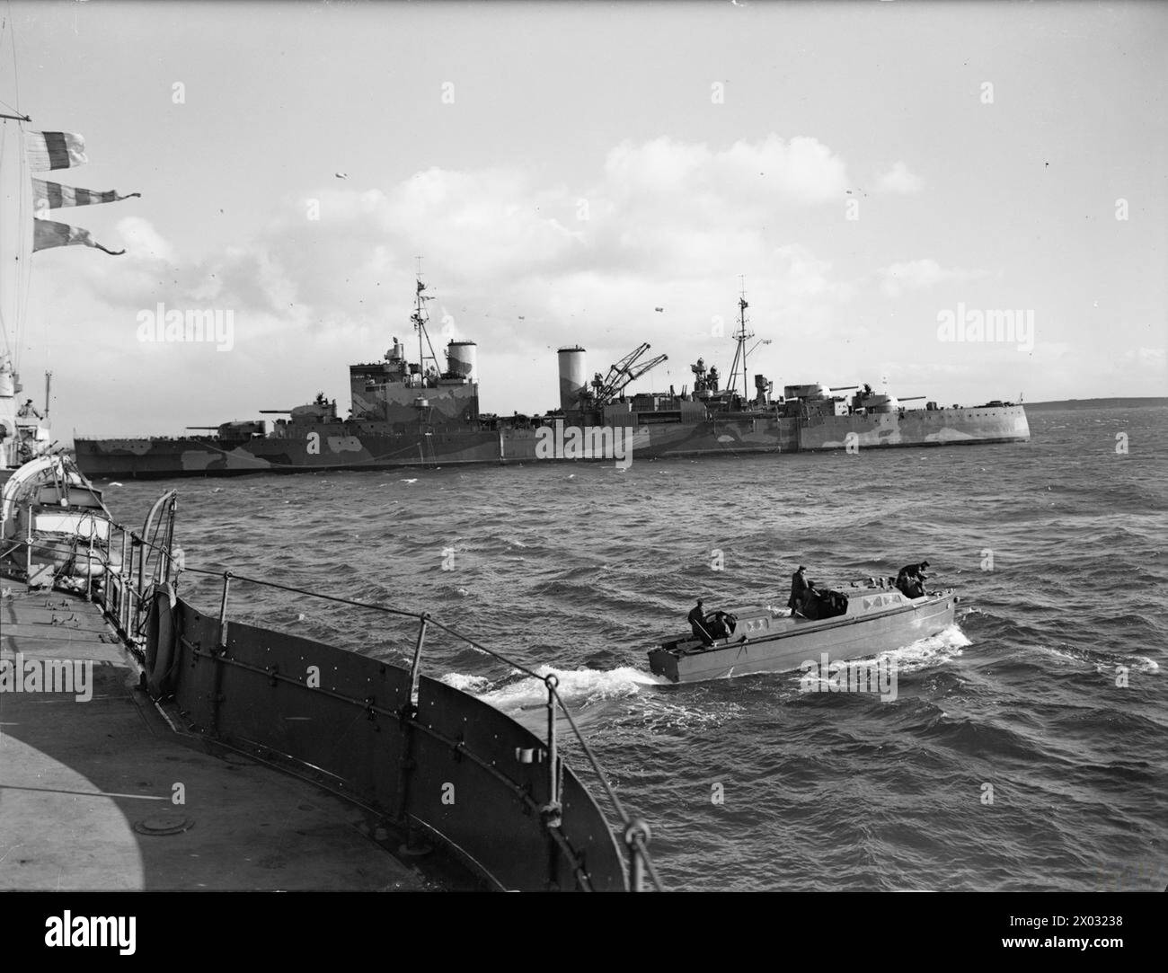 HM SHIPS AS SEEN FROM HMS ASHANTI. MARCH 1942, ON BOARD THE TRIBAL ...