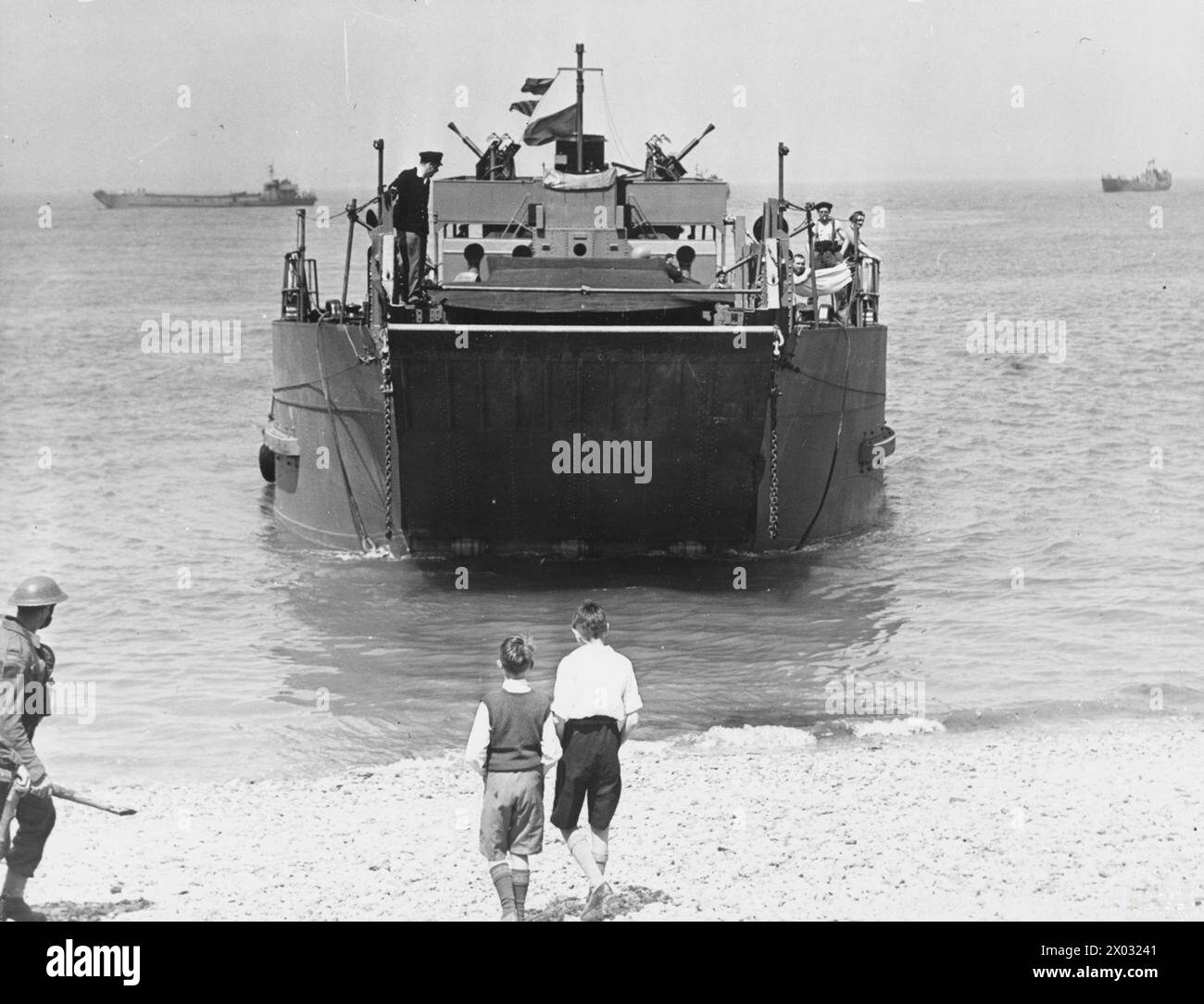 Photographs of the Landing Craft Tank (LCT) Mark III were taken at ...