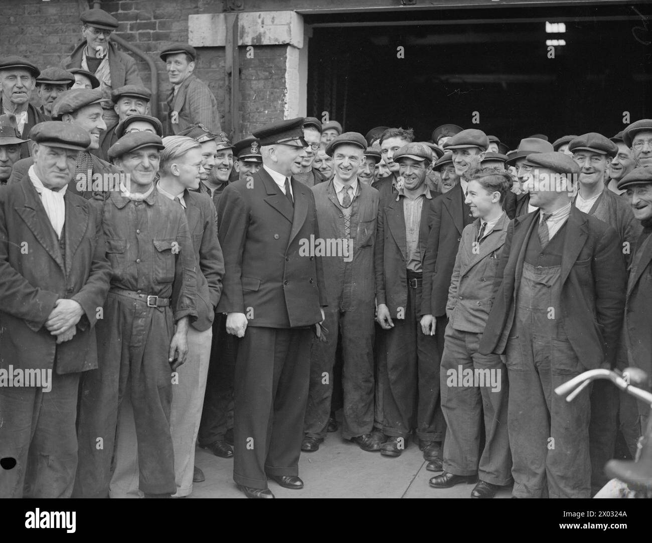 THE FIRST LORD OF THE ADMIRALTY, MR A V ALEXANDER, VISITS LONDONS ...