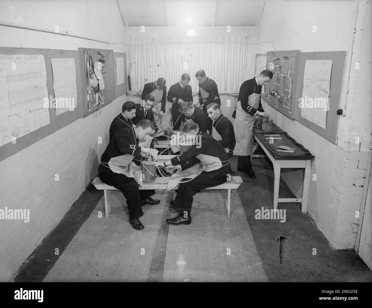 INVASION CRAFT OFFICERS AT SCHOOL. 16 MAY 1944, AT COMBINED OPERATION ...