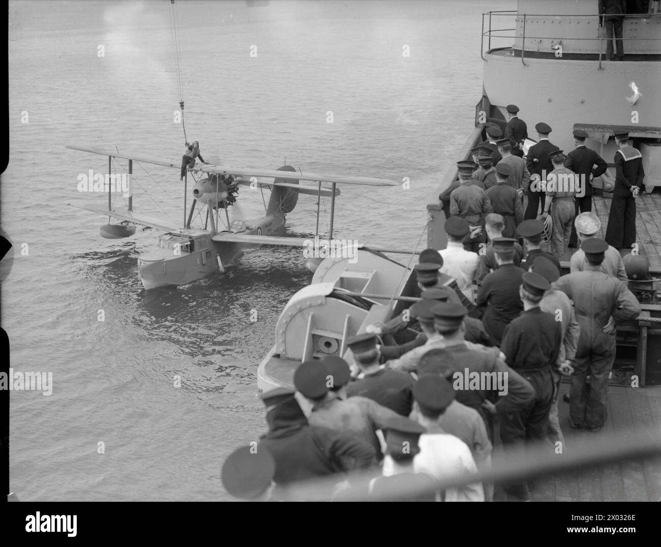 During WWII, the crew of HMS Anson observed the arrival of a ...