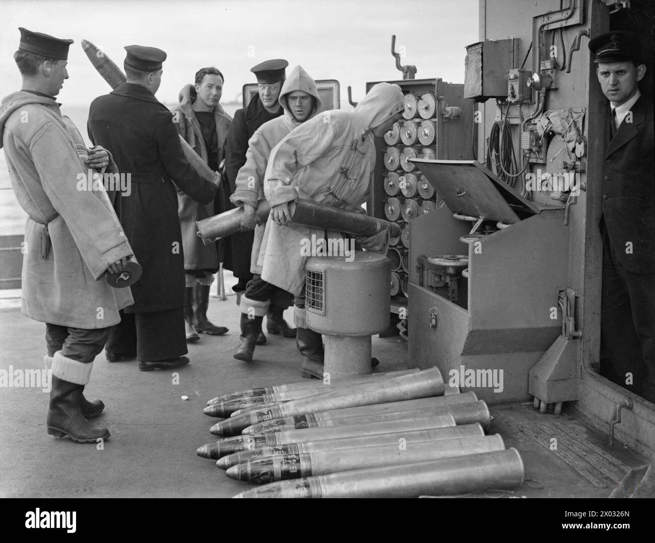 On 25 April 1942, an ammunition party aboard the destroyer HMS ...