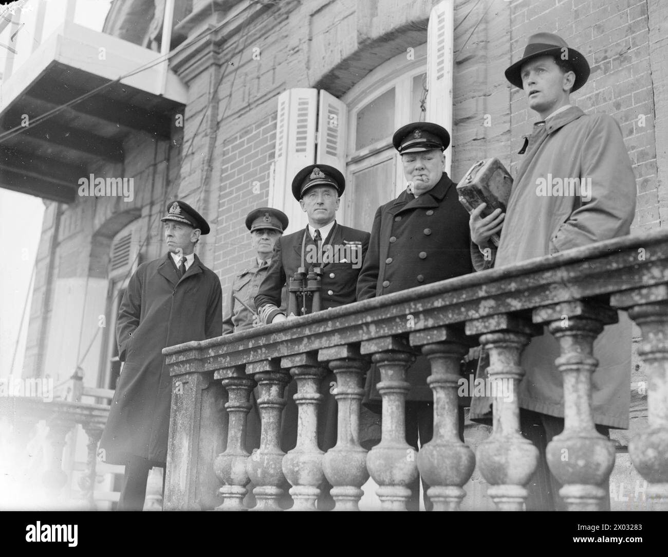 THE PREMIER IN NORMANDY. 21 TO 23 JULY 1944, ARROMANCHES, NORMANDY ...