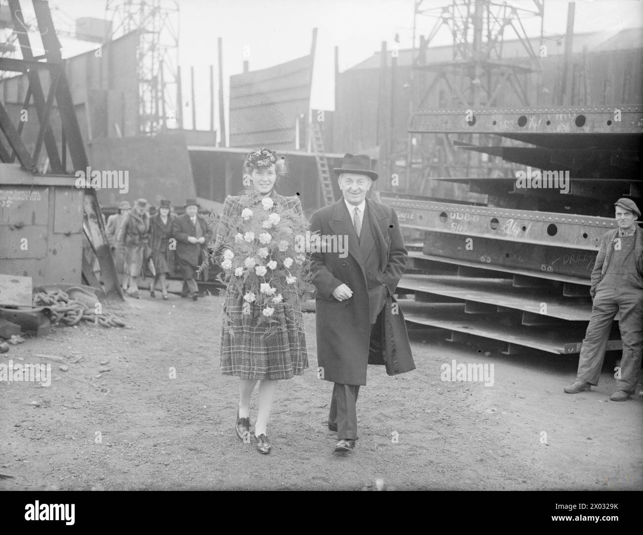 On 29 March 1945, Mrs Geoffrey Eley launched the submarine HMS Auriga ...