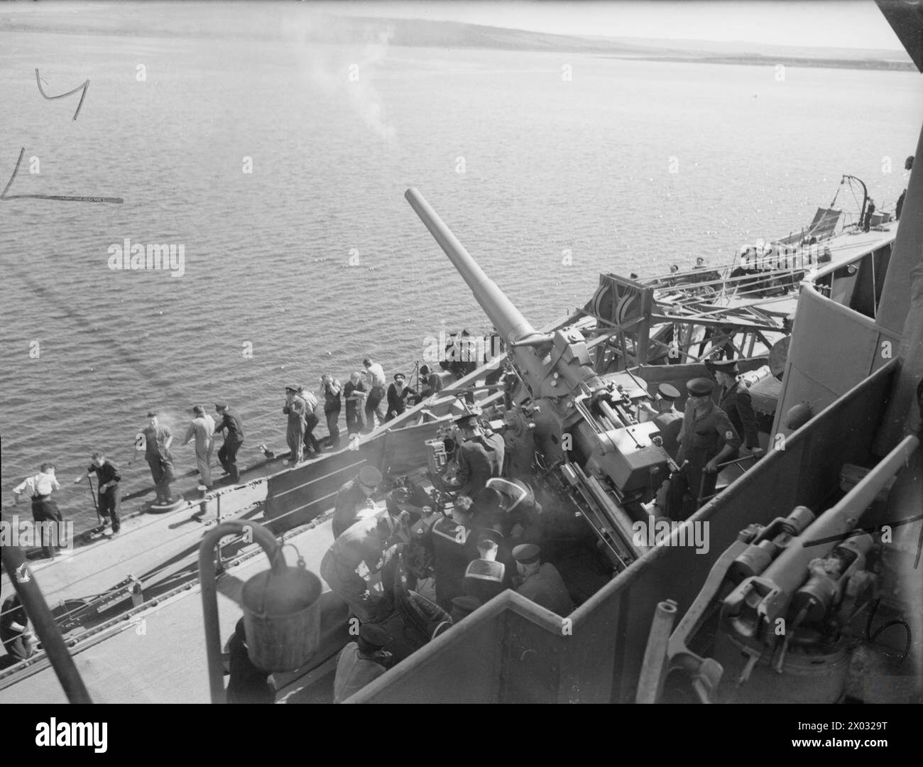 ON BOARD HMS RODNEY. 1940, AT SEA, ON BOARD THE BATTLESHIP HMS RODNEY ...