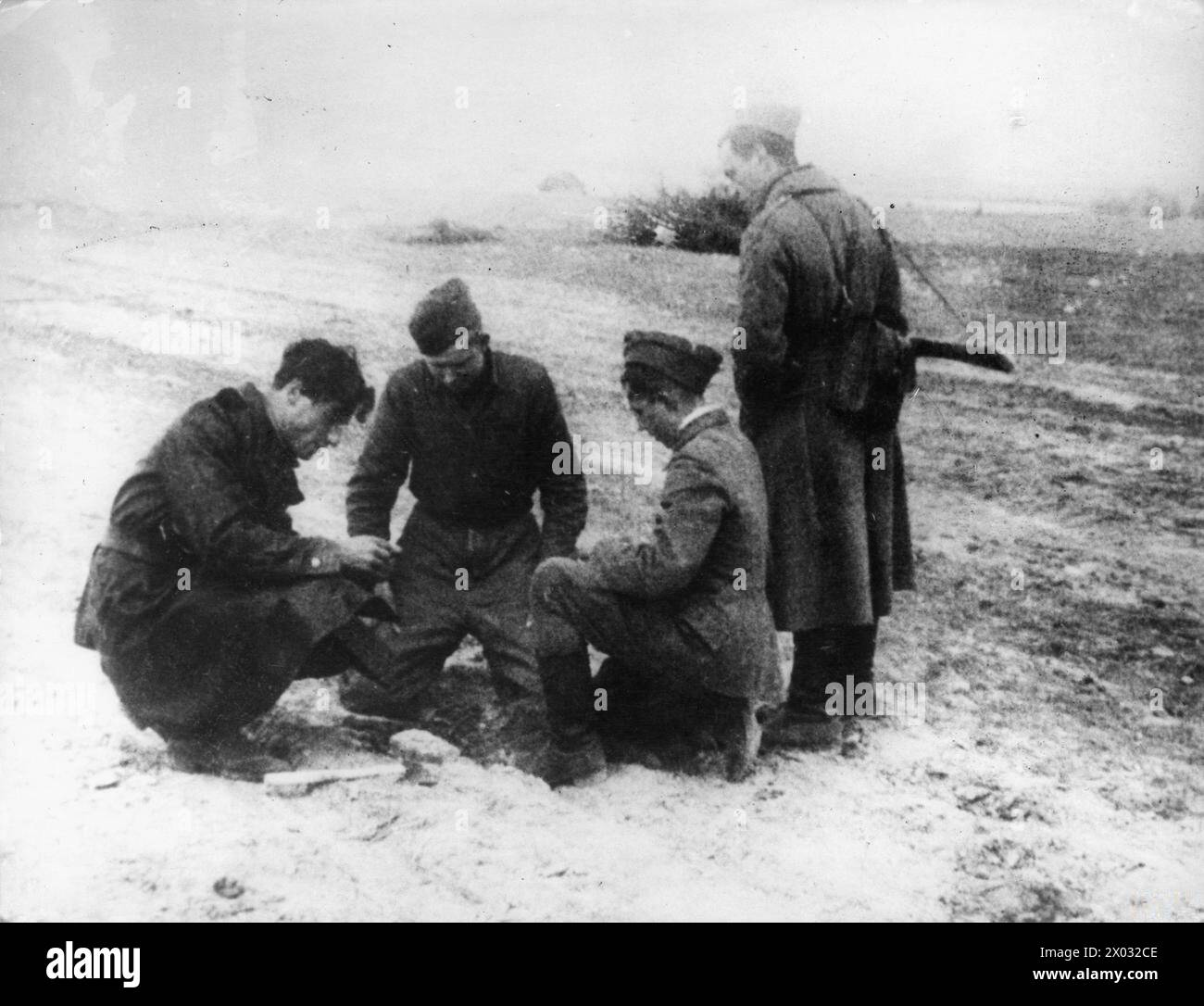 In 1944, Home Army soldiers of the Polish resistance place mines on ...