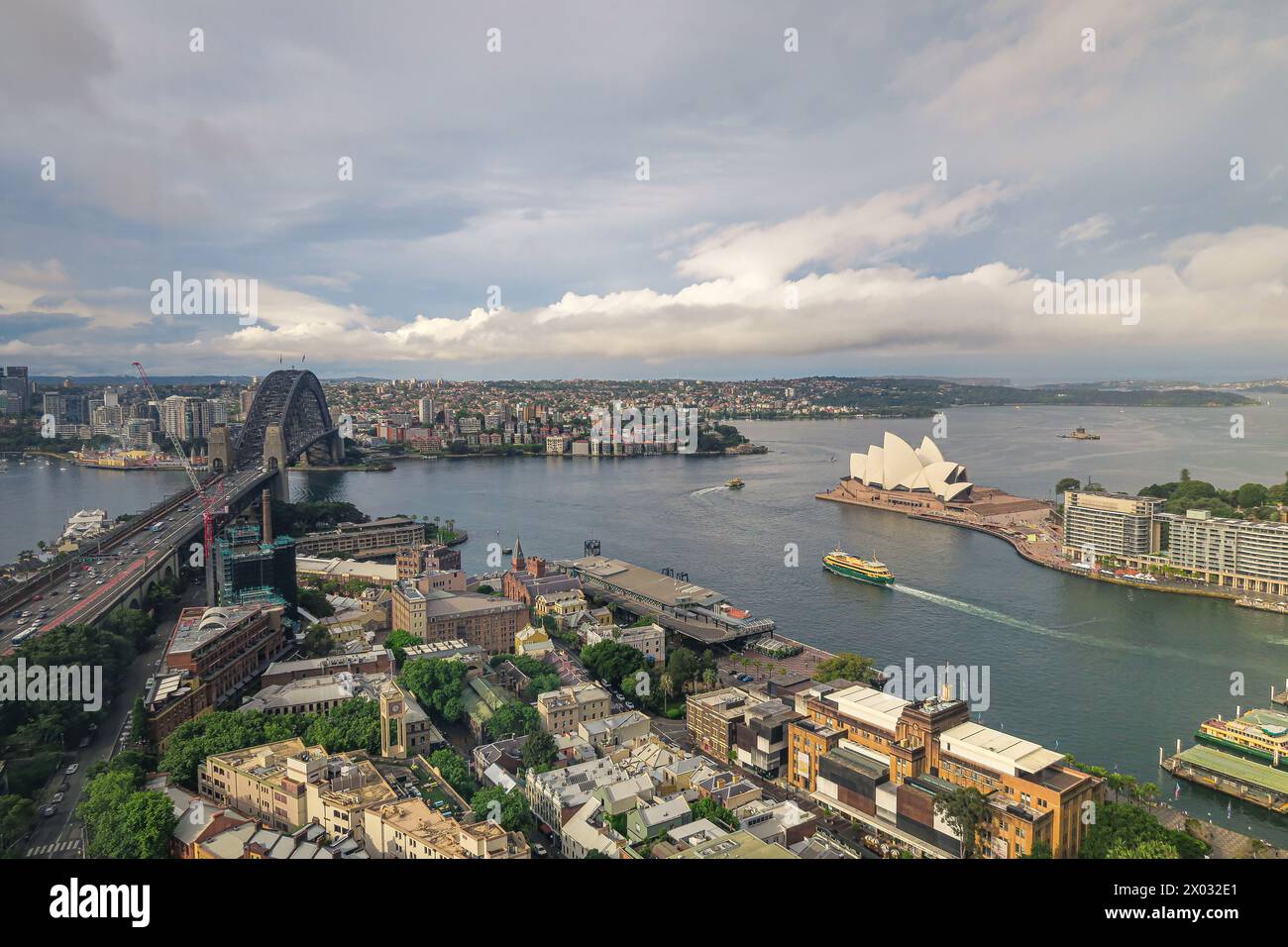 Sydney opera house bridge aerial hi-res stock photography and images ...