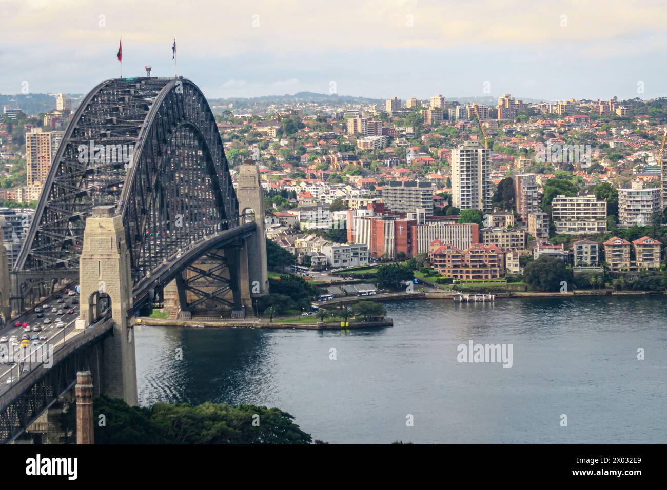 Aerial view sydney harbor bridge hi-res stock photography and images ...