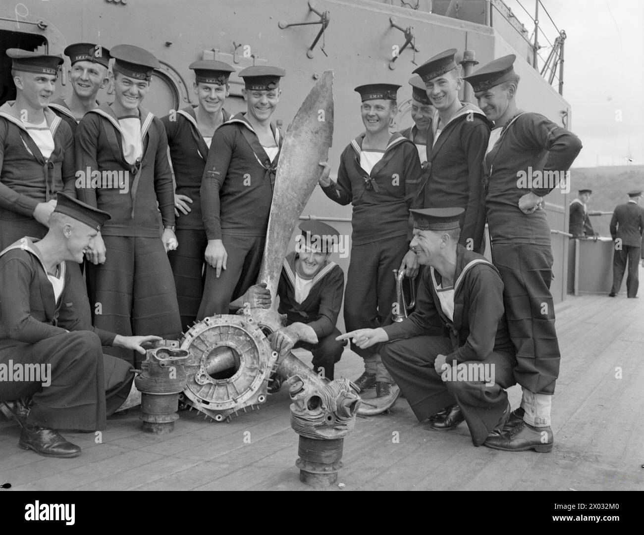 HMAS AUSTRALIA AT PLYMOUTH TO REFIT. 1 JULY 1945, PLYMOUTH, HMAS ...
