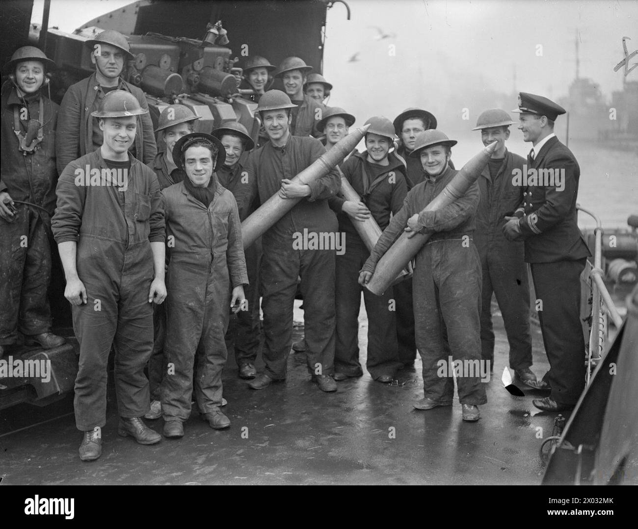 HMS VANITY SHOOTS DOWN DORNIER DURING CONVOY ATTACK. FEBRUARY 1941, ON ...