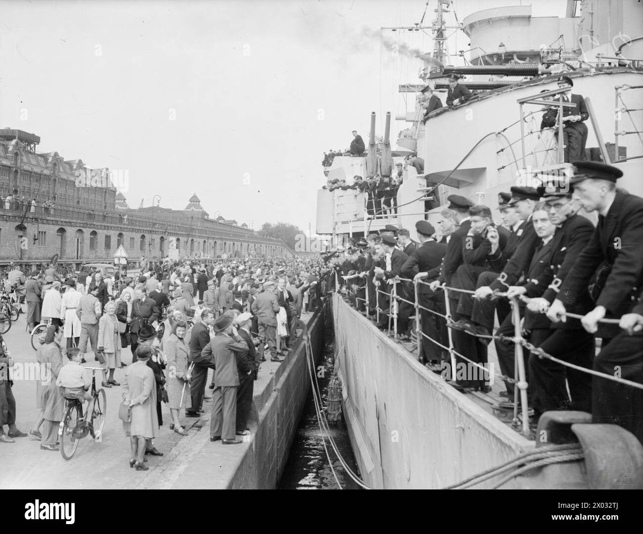 FULL SURRENDER OF GERMAN FLEET. 7 TO 9 MAY 1945, ON BOARD THE BRITISH ...