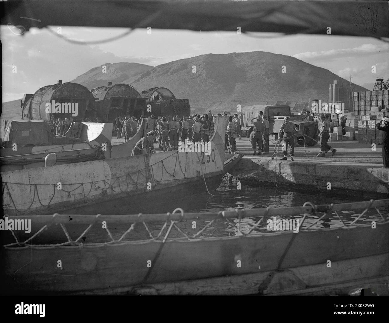 BRITISH NAVY IN GREECE. 14 AND 15 OCTOBER 1944, ON BOARD THE BRITISH ...