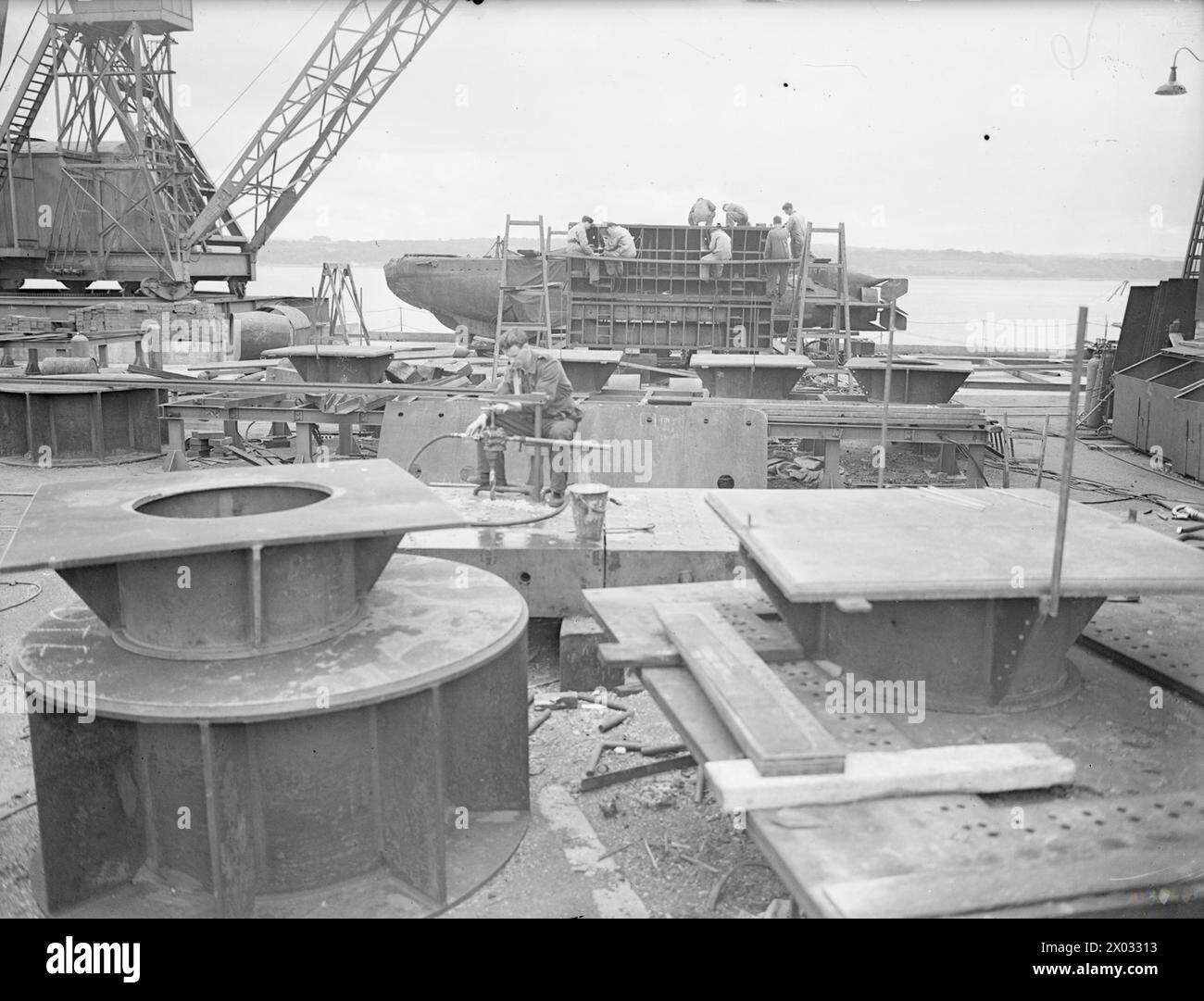 BRITISH NAVAL CONSTRUCTION. 19 JULY 1945, ACTIVITIES OF THE NAVAL ...