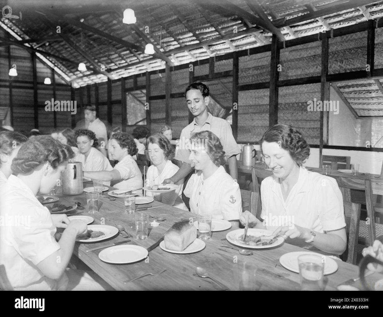 WRNS IN CEYLON. NOVEMBER AND DECEMBER 1943. - On the mess-deck Royal ...