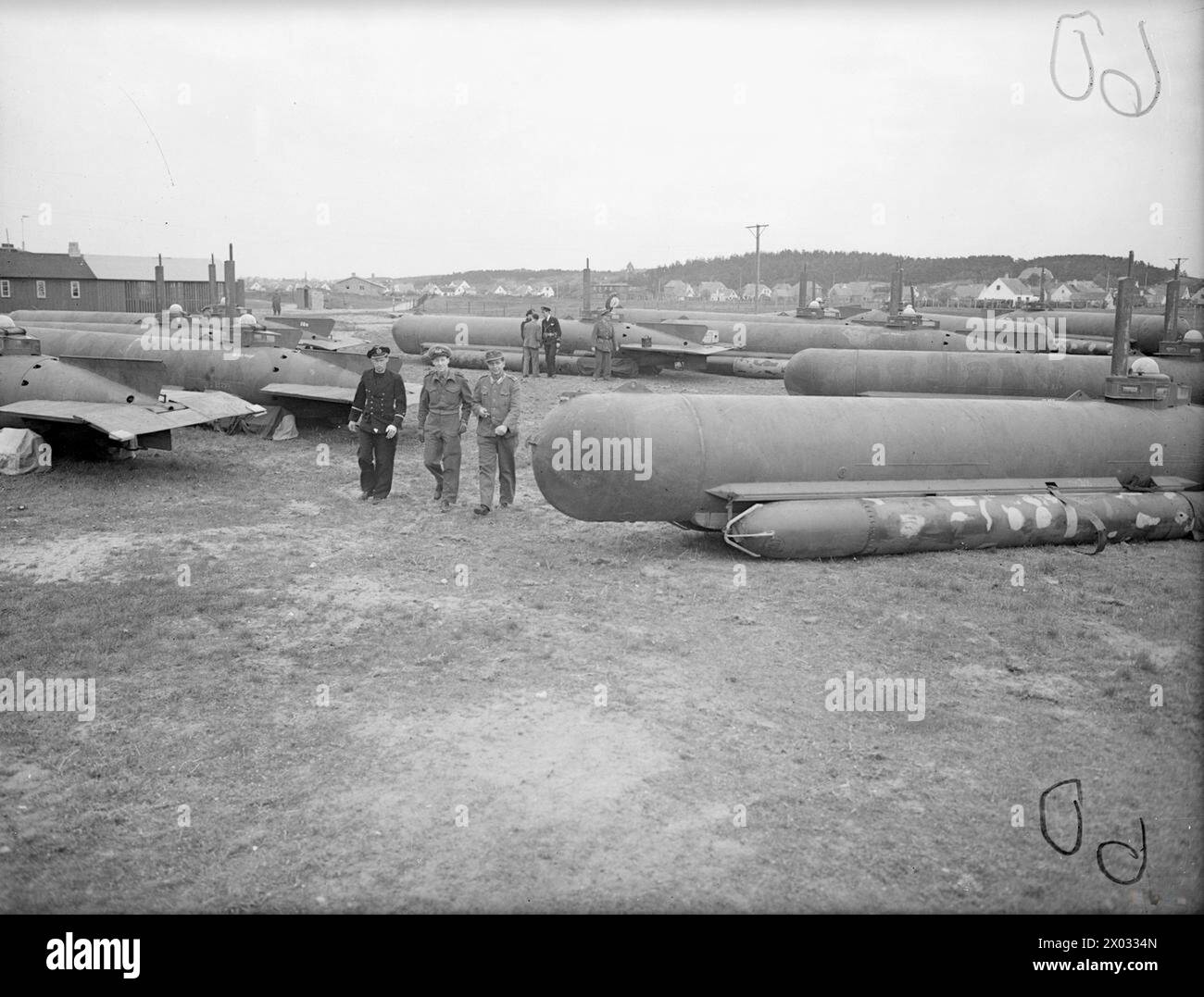 BRITAIN'S NAVY TAKES OVER IN COPENHAGEN. 15 MAY 1945, LYNAES FORT ...