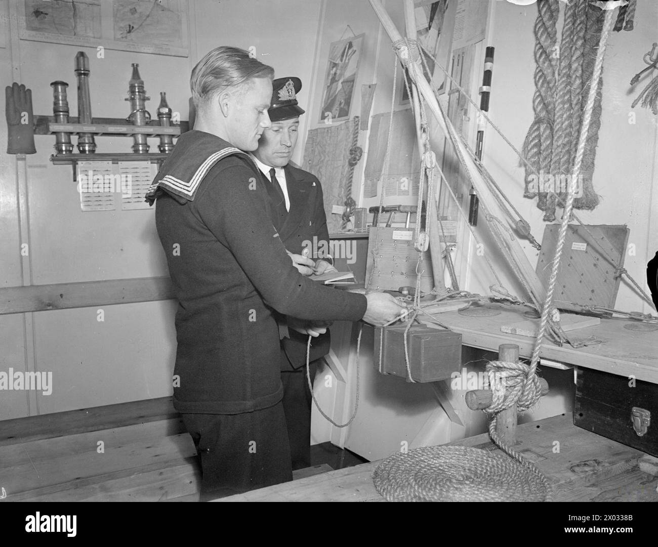 On 9 September 1944 at Rosyth, aboard HMS Pretoria Castle, Gunner C.W ...