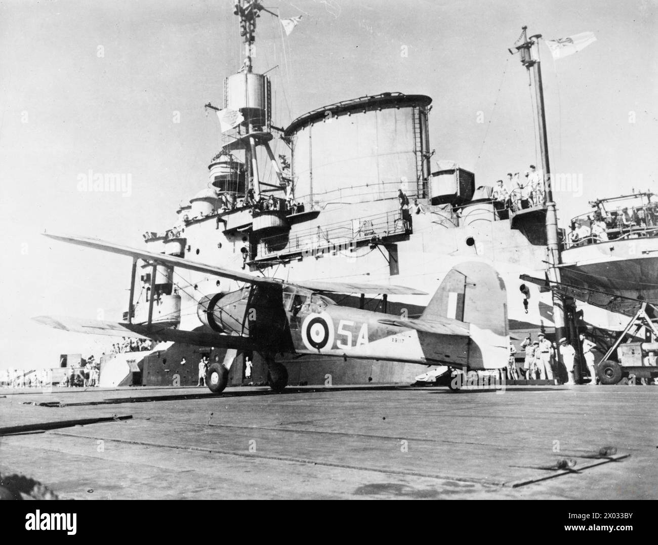 THE BRITISH AIRCRAFT CARRIER, HMS FORMIDABLE, ON ACTIVE SERVICE ...