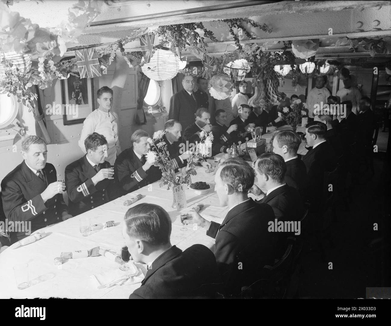 TOASTING THE KING IN NAVY STYLE: DURING A BRITISH BATTLESHIP'S ...