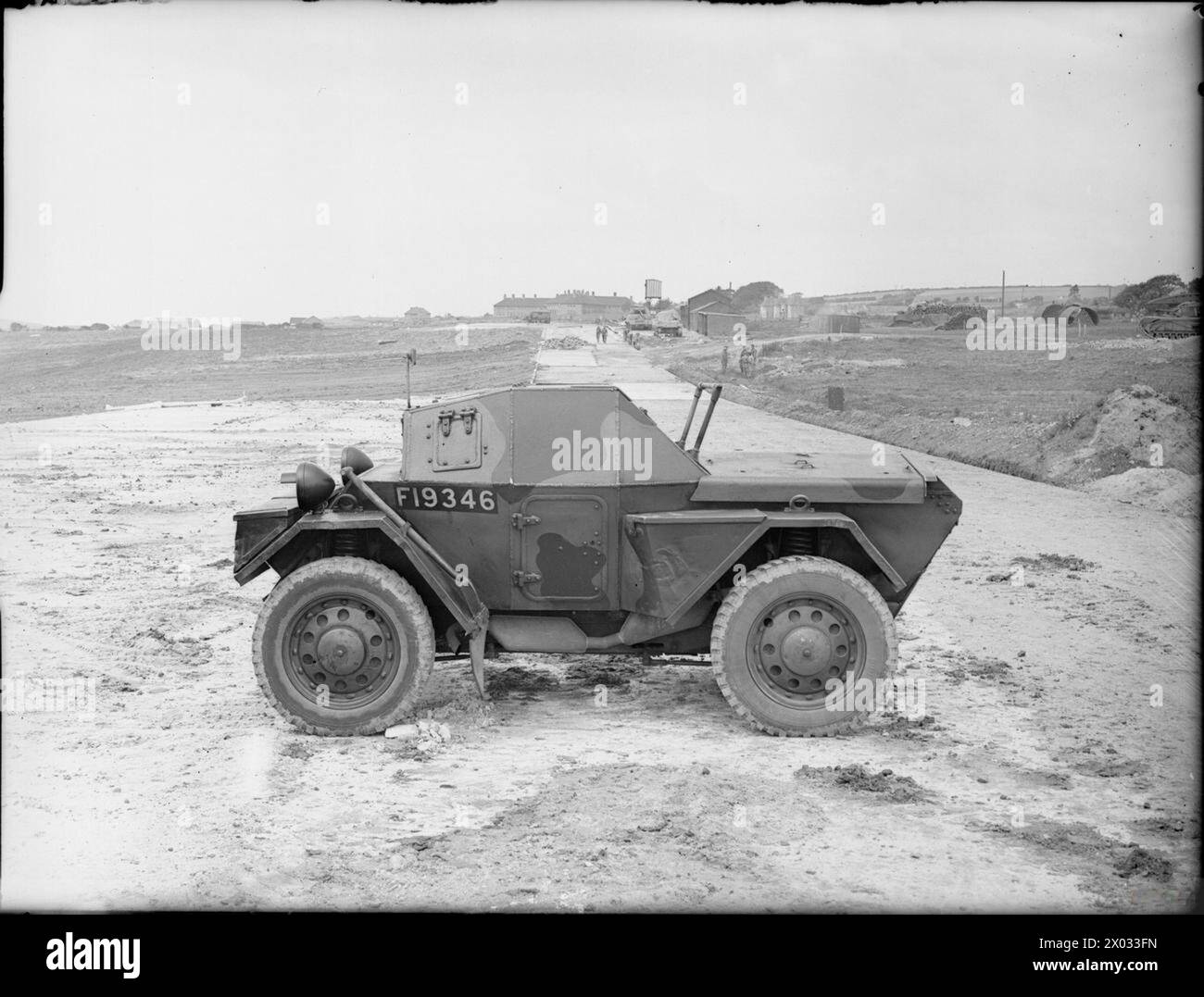 The British Army operated Daimler Mk II scout cars as part of armoured ...