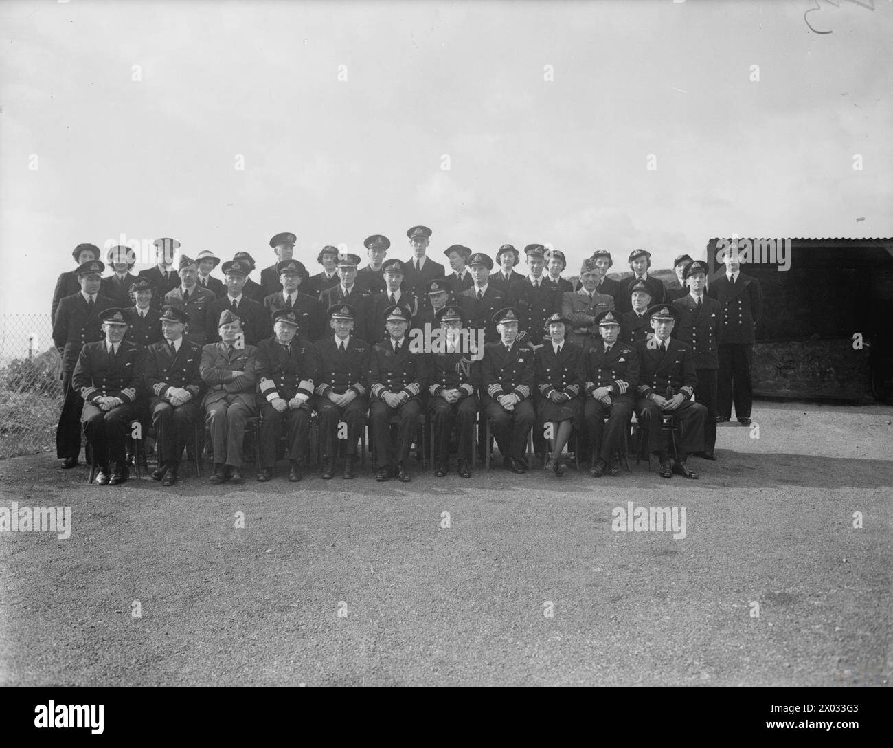 THE ADMIRAL AND STAFF AT DOVER. 26 OCTOBER 1941. - Vice Admiral Sir ...
