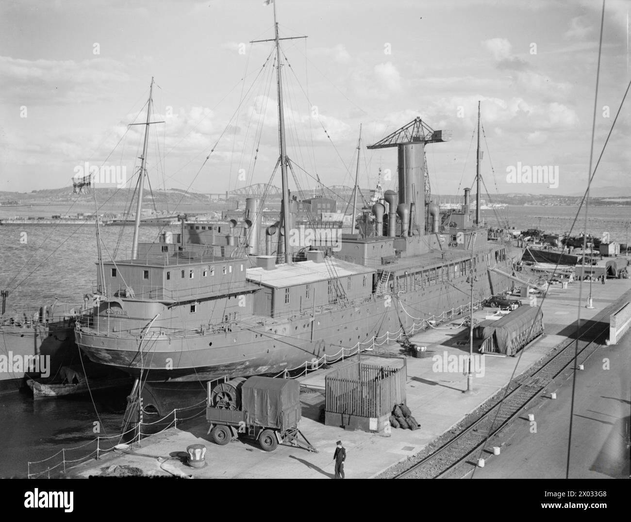 AT ROSYTH ROYAL NAVAL DOCKYARD, 11 AUGUST 1944. - HMS COCHRANE, the ...