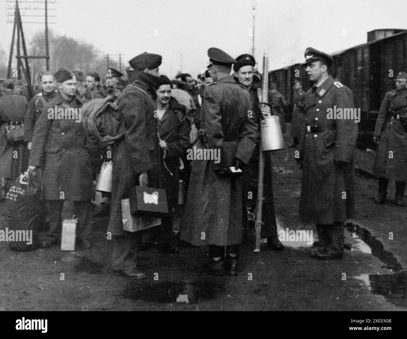 During 1939-1945, newly arrived Allied prisoners of war were ...