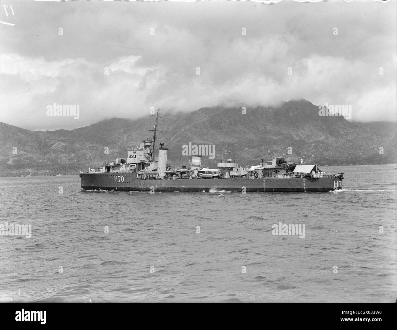 SHIPS OF THE EASTERN FLEET. AUGUST 1942, ON BOARD HMS MAURITIUS. - HMS ...