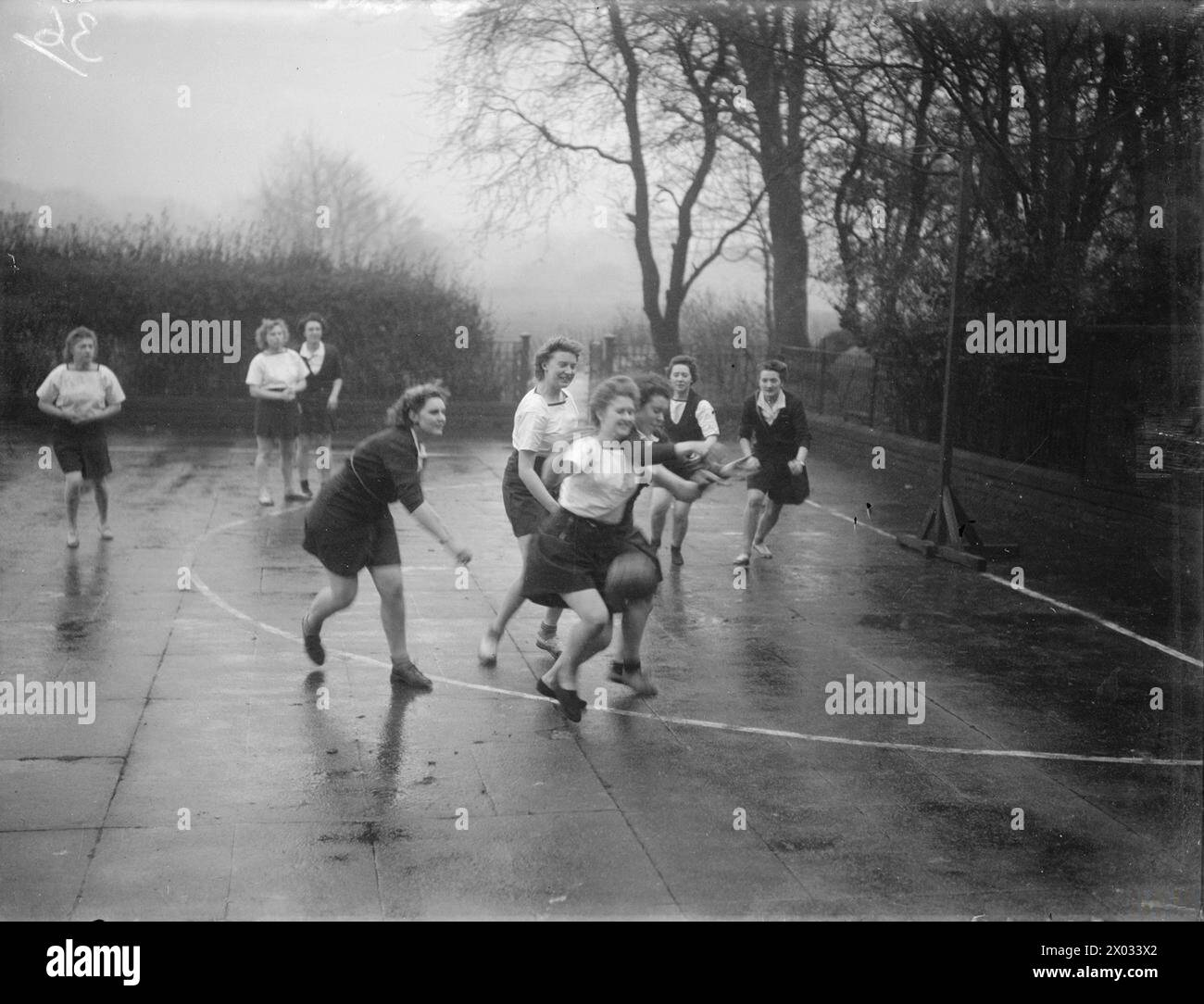 The final of the WRNS netball competition takes place in Liverpool ...