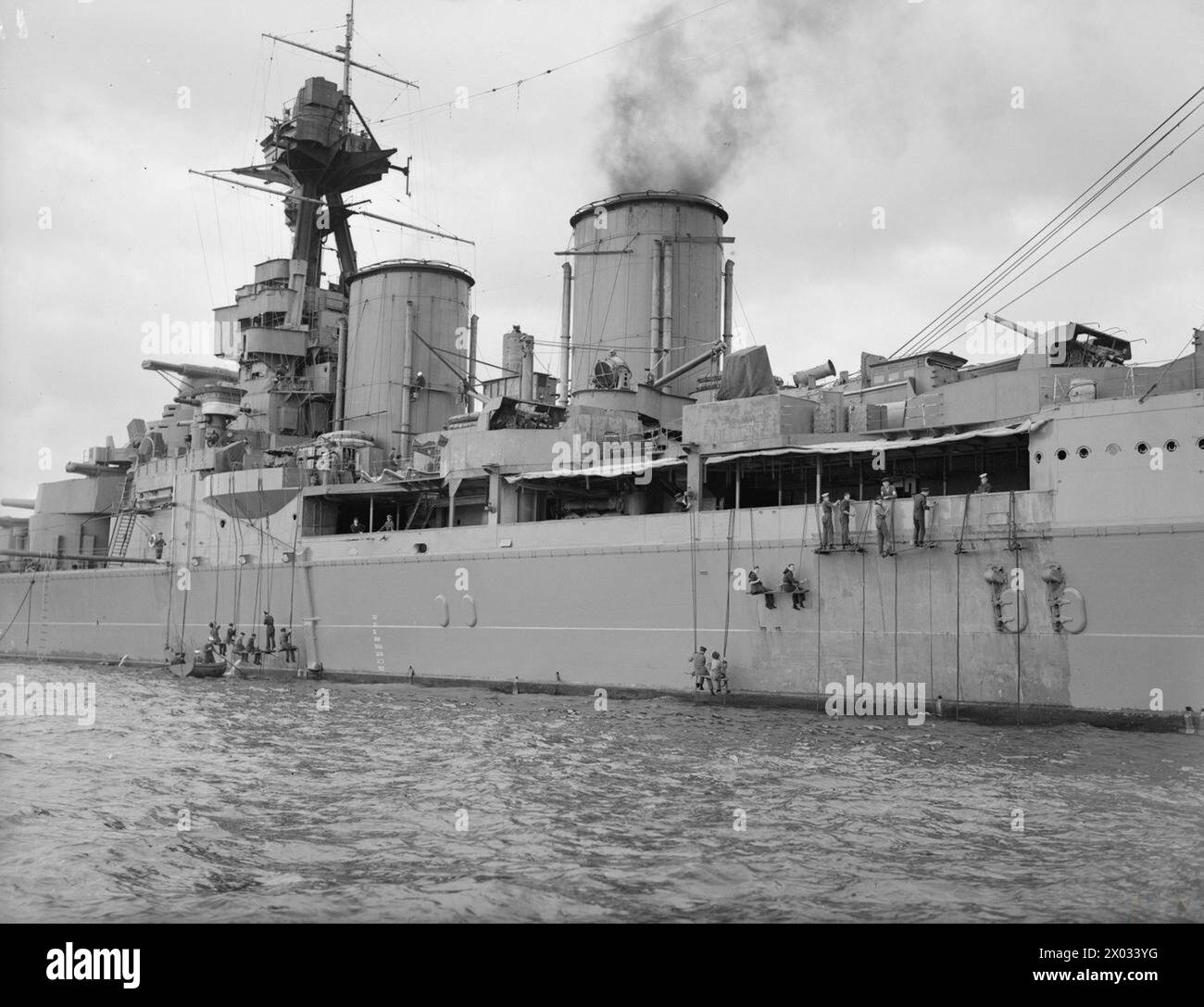 ON BOARD A WARSHIP. 1940, ON BOARD THE BRITISH BATTLECRUISER HMS HOOD ...