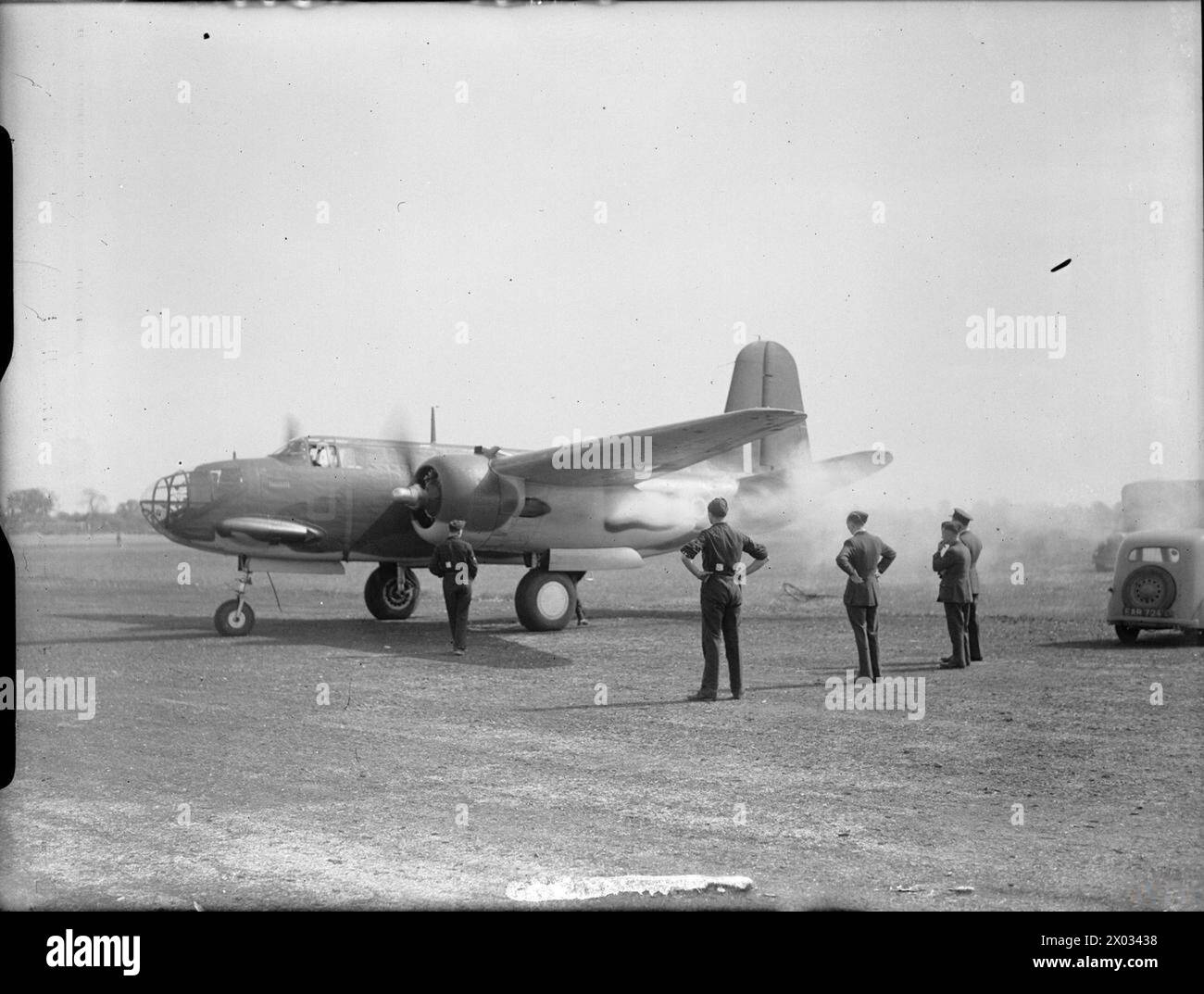 ROYAL AIR FORCE BOMBER COMMAND, 1942-1945. - Ground crew testing the ...