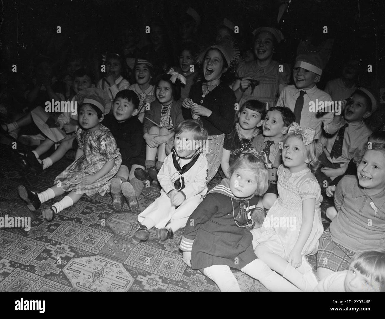 MRS A V ALEXANDER ENTERTAINS UNITED NATIONS CHILDREN. 9 DECEMBER 1943 ...