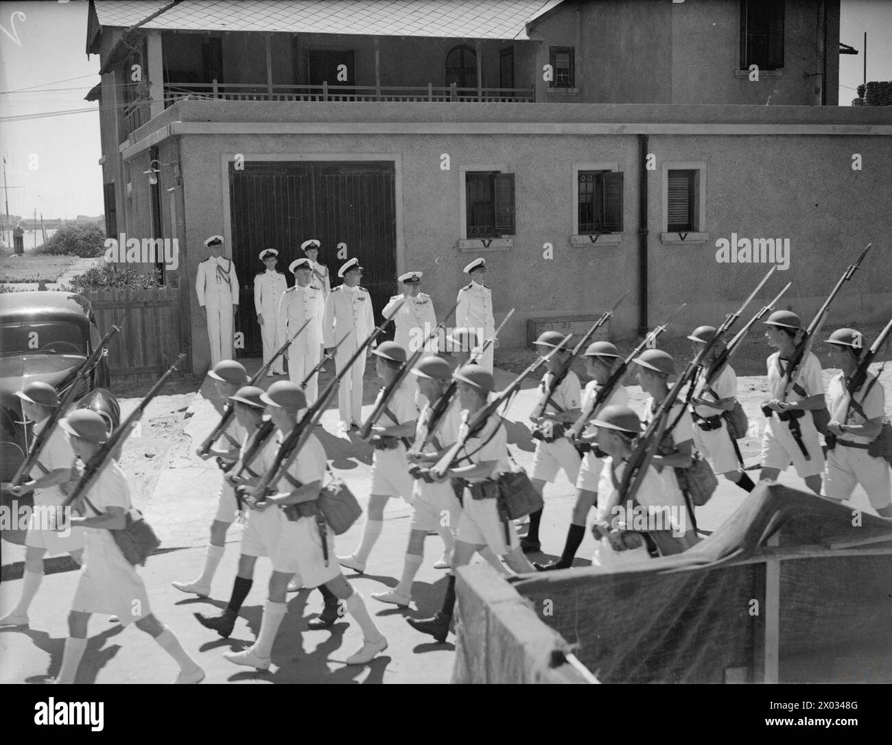MEDITERRANEAN COMMANDER-IN-CHIEF INSPECTS RATINGS AT ALEXANDRIA. RAS-EL ...