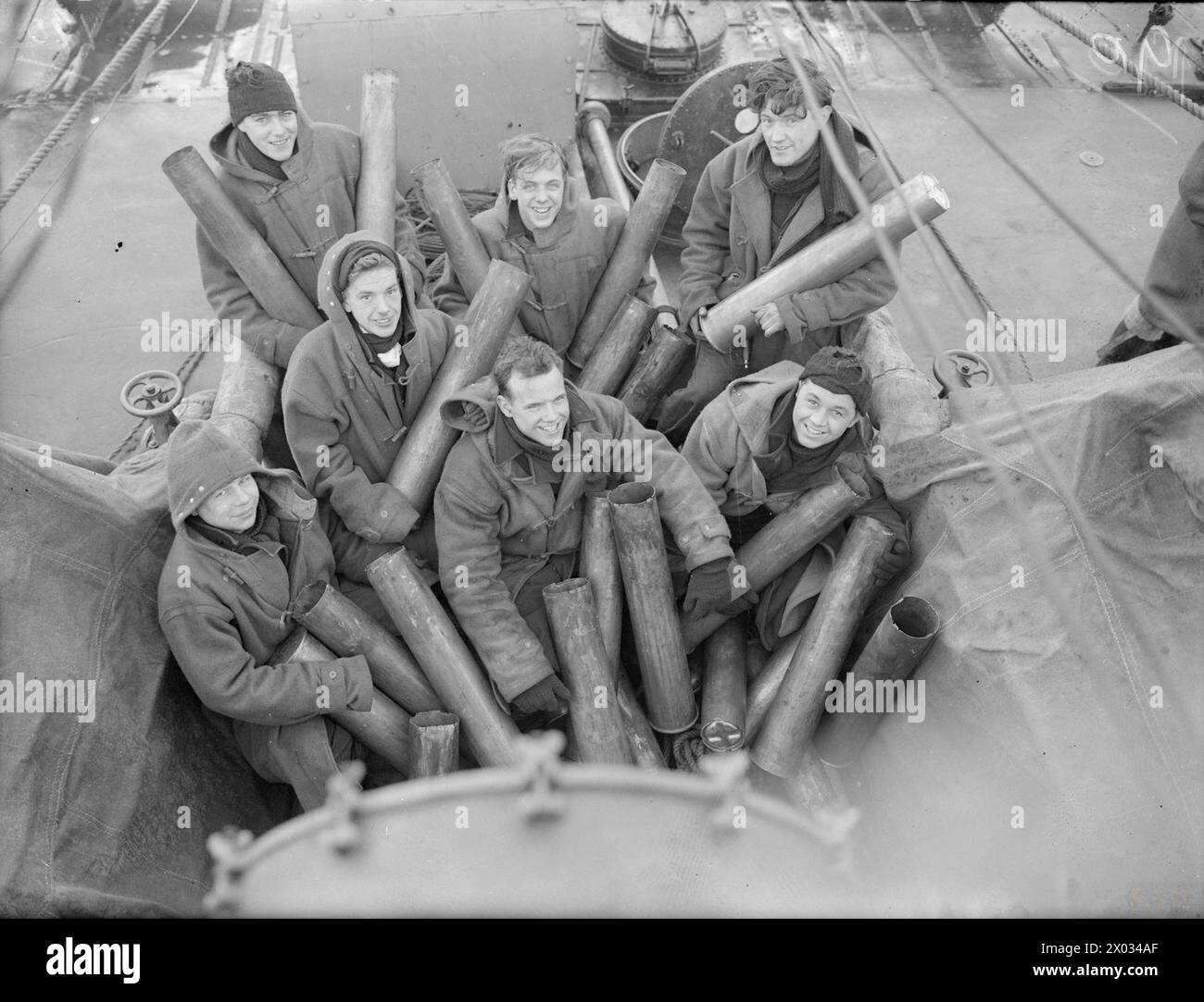 ON BOARD THE DESTROYER HMS KIPLING ON PATROL WITH THE 5TH DESTROYER ...
