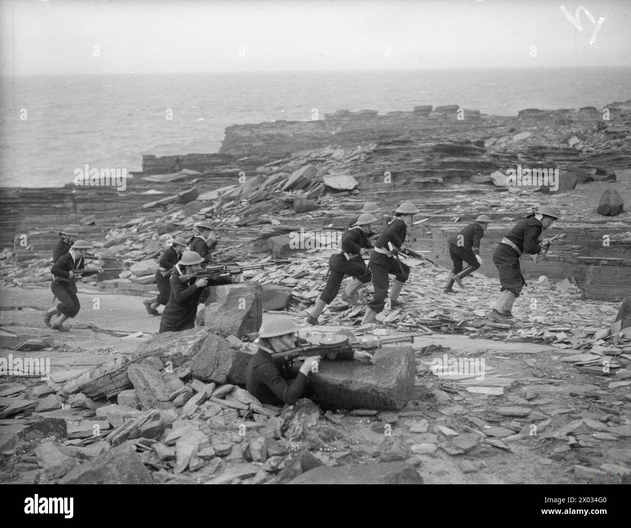 From 1 to 3 June 1942 at Northern Range, Scapa, a landing party from ...