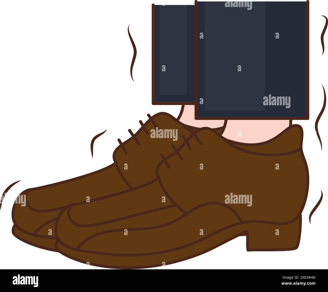 Shaking legs Stock Vector Images - Alamy