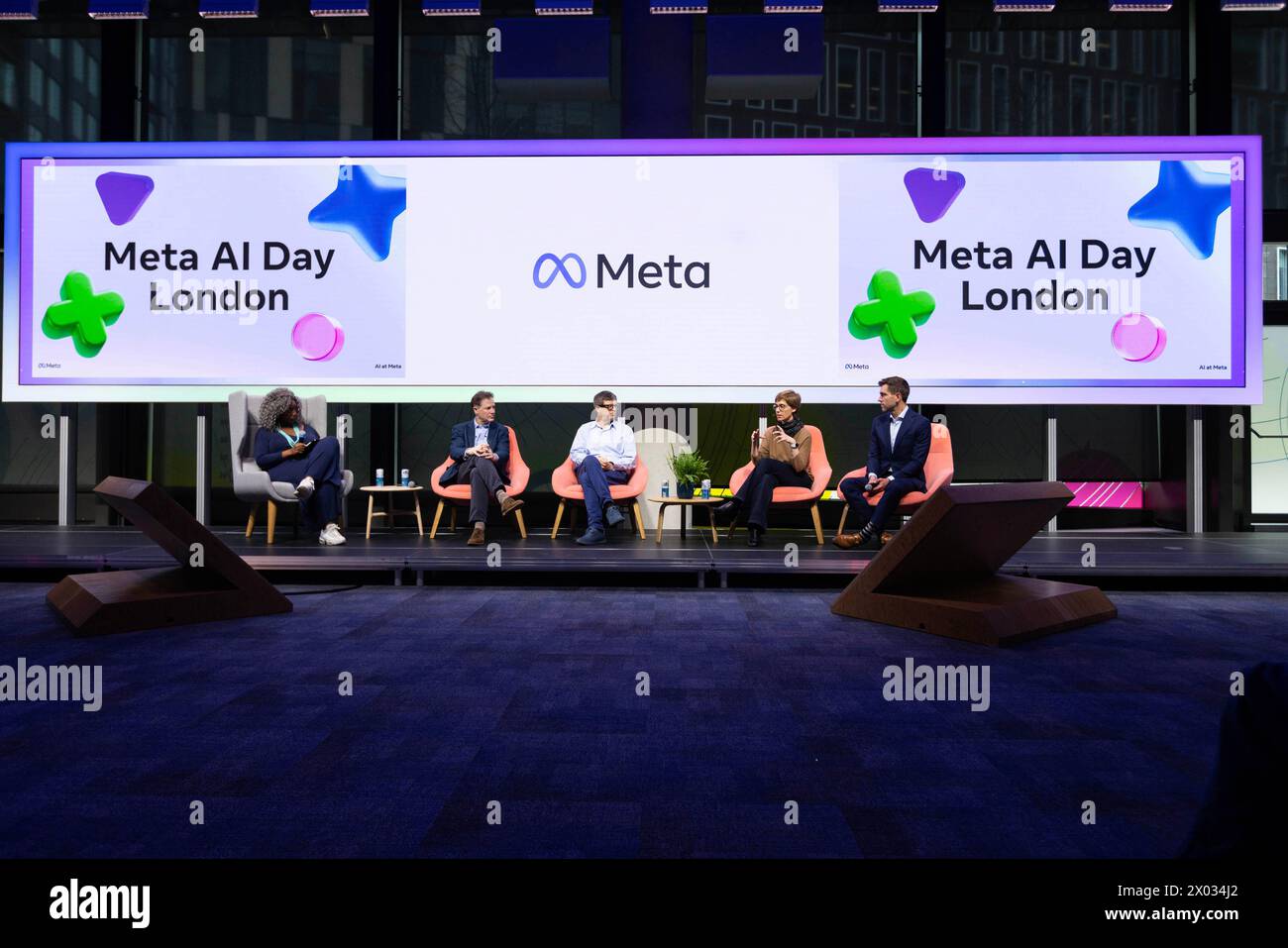 EDITORIAL USE ONLY (left-right) Dr Anne-Marie Imafidon, Nick Clegg ...