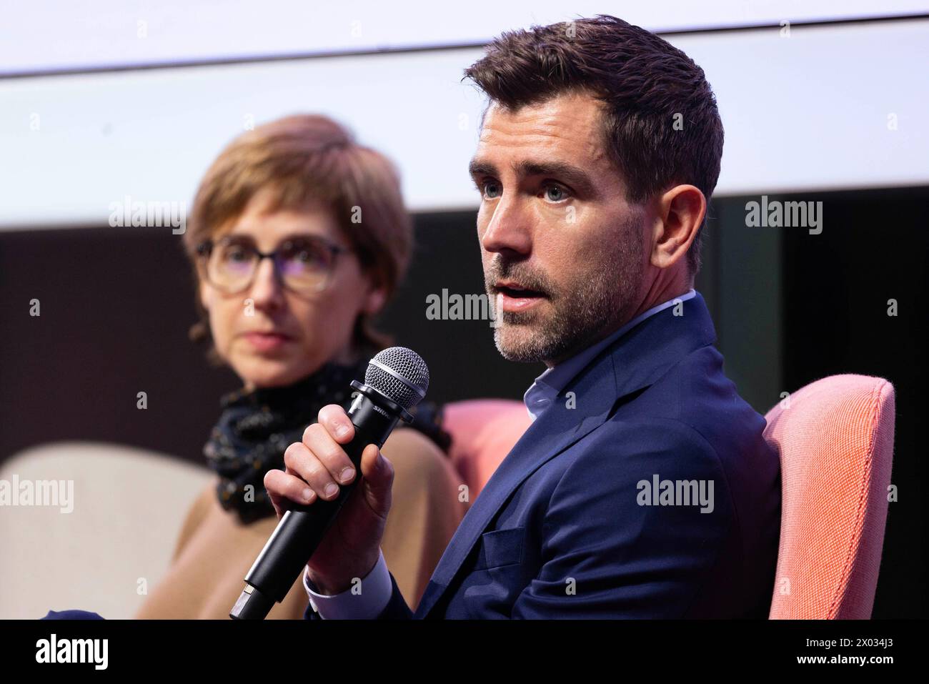 EDITORIAL USE ONLY Joelle Pineau, Vice President, AI Research and Chris ...