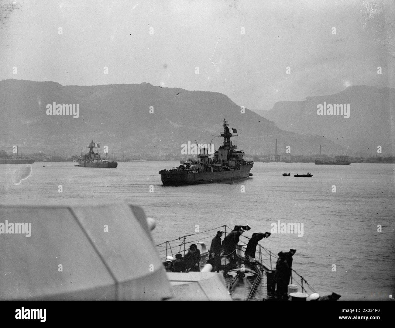 FRENCH FLEET RETURNS HOME. 13 AND 14 SEPTEMBER 1944, TOULON. THE ...
